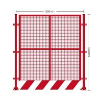 China Titanium Zinc Precision Sheet Metal Fabrications Mesh Pit Border Fence Warning Guardrail for sale