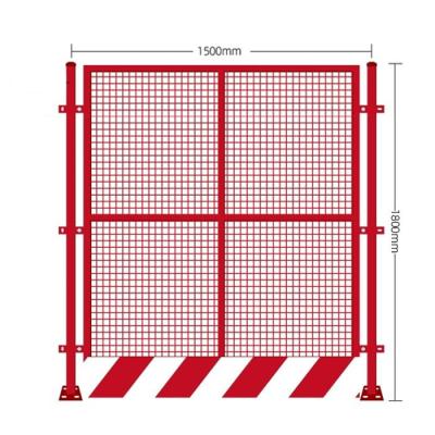 China Titanium Zinc Precision Sheet Metal Fabrications Mesh Pit Border Fence Warning Guardrail for sale