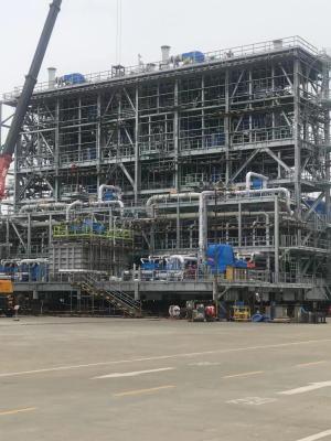 China Petrochemical Heavy Steel Structural Fabrication Services Pipe Rack Natural Gas Pipeline for sale