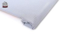 China Twill Crisp Pinstripe Cotton Fabric Wrinkle Resistant Grey Shirting Fabric for sale