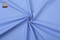 China Moisture Absorbing TC Twill Fabric Skin Friendly Twill Crisp Light Blue for sale