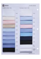 China Moisture Absorbing TC Twill Fabric Skin Friendly Twill Crisp Light Blue for sale