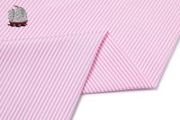 China 120gsm Vertical Stripe Fabric White Pink Pinstripe Fabric Moisture Wicking for sale