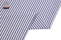 China Anti Shrink Casual Wear Fabric 120g Navy And White Striped Fabric for sale