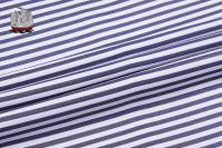 China Anti Shrink Casual Wear Fabric 120g Navy And White Striped Fabric for sale