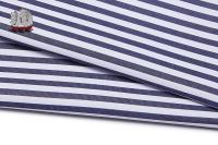 China Anti Shrink Casual Wear Fabric 120g Navy And White Striped Fabric for sale