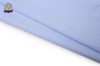 China Classic TC Blue Pinstripe Fabric T60C40 Blended Fabric High Density Cotton for sale