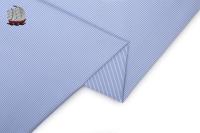 China Classic TC Blue Pinstripe Fabric T60C40 Blended Fabric High Density Cotton for sale
