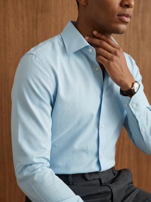 China High Density Formal Shirt Fabric Twill Poplin Wrinkle Resistant Washable Suit Fabric for sale