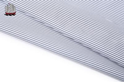 China TC5545 Blended Fabric 120gsm Stripe Cotton Fabric Twill Weave Wash Resistant Wrinkle Resistant for sale