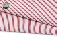 China 100% FDY Fabric 120Gsm Red White Stripe Material 145X84 Density for sale