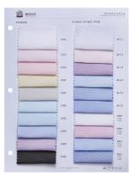 China Rib Twill Raised Pinstripe Lilac Base Heavyweight Crisp Wrinkle-Resistant Women's Uniform Shirting for sale