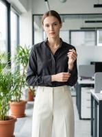 China High-Density TC Series Vat-Dyed Colorfast Sanded Soft Dark Lightweight Year-Round Uniform Shirting for sale