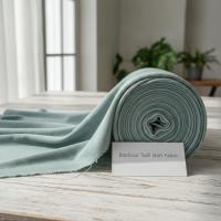 China Bamboo Polyester Woven Fabric with Spandex Twill Dyed Lightweight Breathable for Shirt for sale