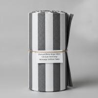 China Charcoal White Stripe Fabric 120 Gsm Twill Crisp Workwear Uniform Fabric for sale