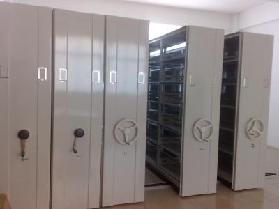 China Compact Mobile Filing Cabinet System with 1.5mm Steel Construction and Double Storage Capacity for Office Archives for sale