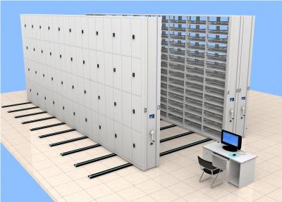 China Steel Rolling High Density Mobile Storage System with 1.5mm Cold-Roll Steel and 3.0mm Chassis for Archives and Offices for sale