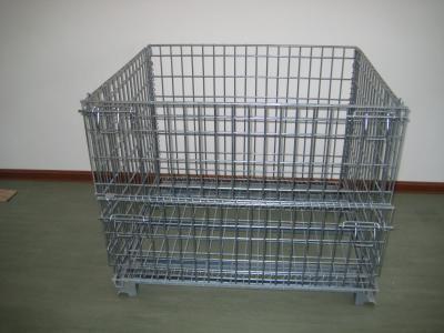 China Heavy Duty Galvanized Metal Storage Cage - Folding Wire Mesh Container 80