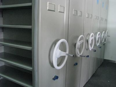 China Compact Mobile File Cabinet with Sliding Track System - 1.5mm Steel Construction & Double Storage Capacity for sale
