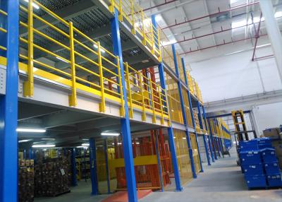 China Multi-Level Steel Mezzanine Floor System with 1000kg/m² Load Capacity and 3000-6000mm Span Options for Warehouse Storage for sale