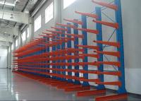 China Carbon Steel Q235 Cantilever Warehouse Racks - 16,300kg Capacity, Custom Sizes for Long Material Storage for sale