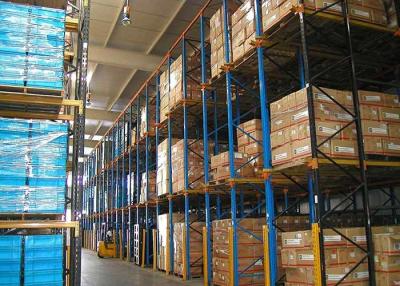 China 5000mm High Volume Drive-In Pallet Racking System - Cold Rolled Steel, 2000KG Capacity, 4 Levels for sale