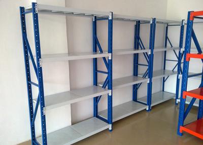 China Steel Slotted Angle Shelving Rack System - 100-200kg Load Capacity, 50mm Height Adjustment, Q235 Steel Construction for sale