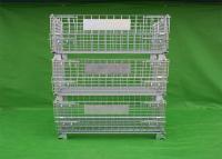 China Movable Stackable Steel Wire Mesh Cage 1000×800×840mm with 1200KG Load Capacity and Galvanized Surface for sale