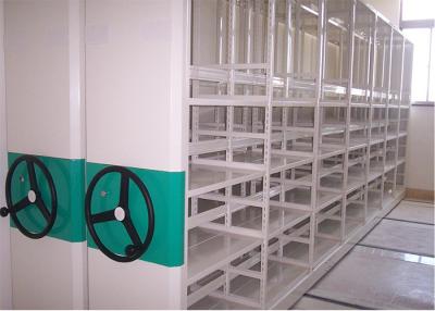 China High Density Mobile Shelving System with 1.5mm Steel Construction and 300×100mm Cover Plate for Large Capacity Document Storage for sale