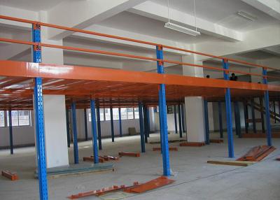 China 2-Level Cold Rolling Steel Mezzanine Floor Storage Rack - Orange/Blue Colors, 3-Year Warranty, 20-Day Delivery for sale