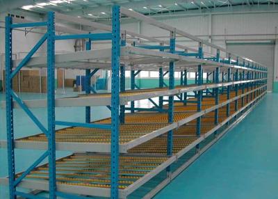 China Industrial Gravity Flow Pallet Racking System 2000kg Capacity Steel Storage Racks for sale