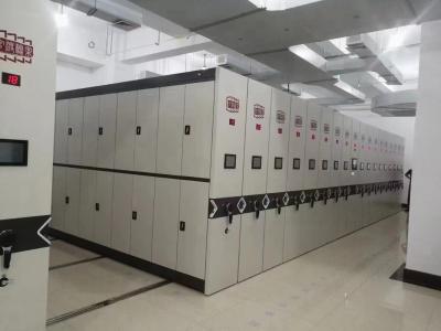China Mobile Grey File Cabinets With Safety Lock 200 Lbs Capacity Corrosion Protection Shelf System for sale