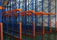China Cold Rolled Steel Drive In Pallet Racking System 500-4000kg Capacity Custom Sizes 1-7 Layers for sale