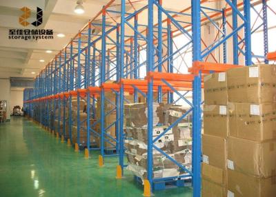 China Cold Rolled Steel Drive In Pallet Rack 500-4000kg Capacity Adjustable 50mm Beam Spacing for sale