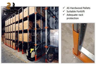 China Drive In Drive Through Racking System ISO9001 Approved 500-4000kg Capacity for sale
