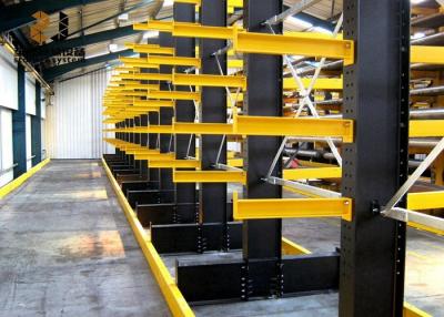 China Heavy Duty Cantilever Steel Storage Racks 500-1500kg Capacity Powder Coated Q235 for sale