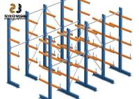 China Customized Free Standing Lumber Rack 300-1800mm Arm with Safelock 1500-6000mm Height for sale