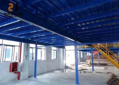 China Steel Q235 Boltless Rivet Shelving Mezzanine Floor 500kg 1500kg Capacity Warehouse Storage for sale
