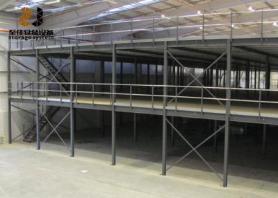 China Epoxy Powder Coated Steel Mezzanine Floor 2 Layer 1000kg Capacity Warehouse Racking for sale