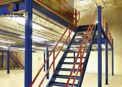 China Boltless Rivet Shelving Upright Max 6000mm for Warehouse Mezzanine Deck Storage for sale