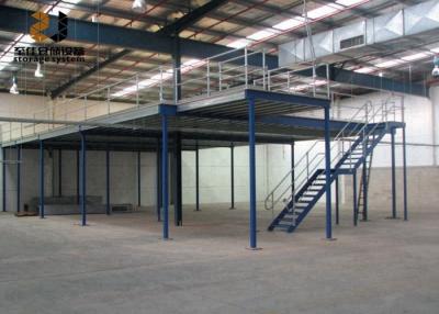 China Steel Q235 Q245 Industrial Mezzanine Floor Epoxy Powder Coated 6000mm Span for sale