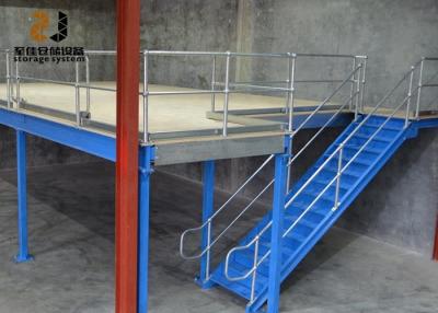 China Steel Q235 Q345 Industrial Mezzanine Floors Two Layer 500kg 1500kg per sqm for Warehouse for sale