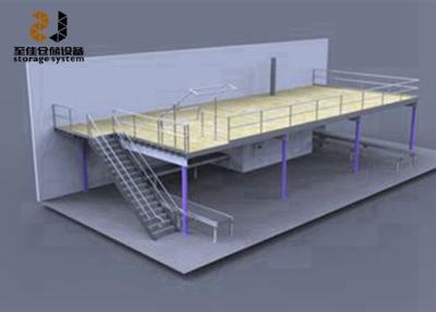 China Heavy Duty Multi Tier Industrial Storage Mezzanine Floors 500kg 1500kg per sqm Easy Assembly for sale