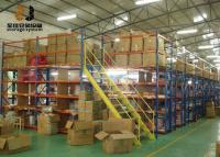 China Boltless Rivet Shelving Mezzanine Floor Steel Q235 2m Height 500-1500kg Capacity for sale