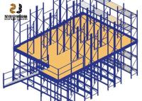 China Steel Q235 Mezzanine Floor Systems 500-1500kg/sqm Capacity 6000mm Span Industrial Storage Platforms for sale