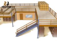 China Industrial Steel Mezzanine Floor 2-Layer Powder Coated 500-1500kg Capacity for sale