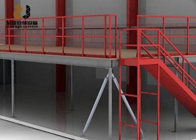 China Custom Industrial Mezzanine Floors 500-1500kg per sqm Office Mezzanine Structures for sale