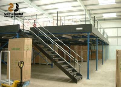 China Galvanized Steel Warehouse Mezzanine Floor 500-1500kg per sqm for Material Handling for sale