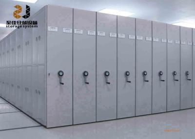 China Powder Coating Mobile Shelving Systems with Safety Lock Easy Assemble for sale
