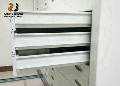 China Safety Lock 6 Layer Moving File Cabinet Shelf System Cold Roll Steel 1.5mm 5 Year Warranty for sale